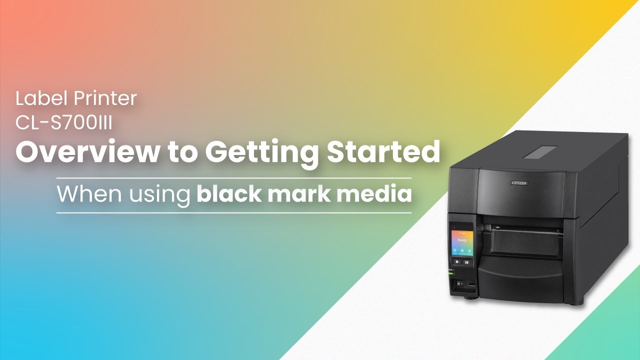 CL-S70XIII Overview to Getting Started(Black mark paper) - YouTube