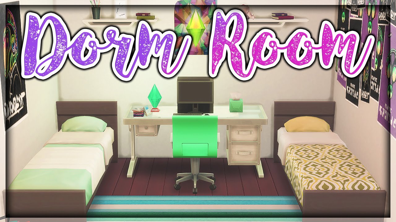 The Sims 4 | Room Build | Dorm Room - YouTube