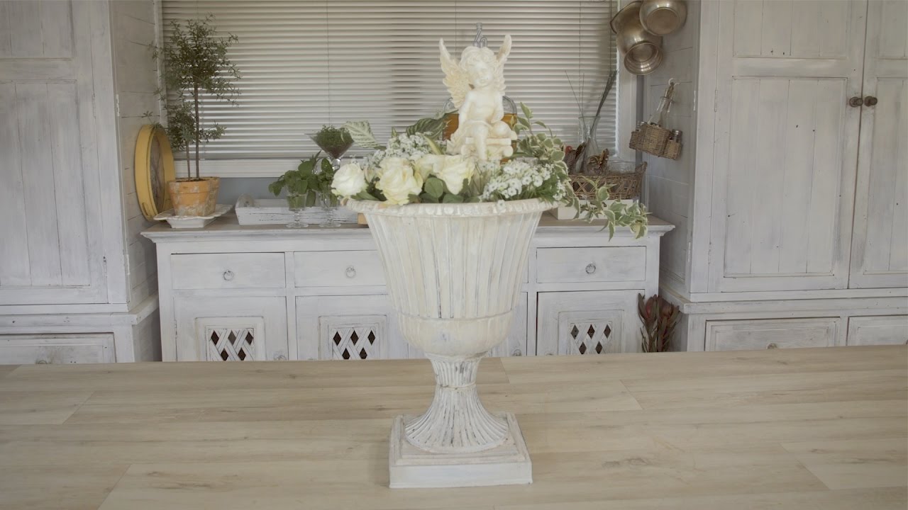 How to make a Pot-et-Fleur Floral Design: Classic Urn & Angel - YouTube