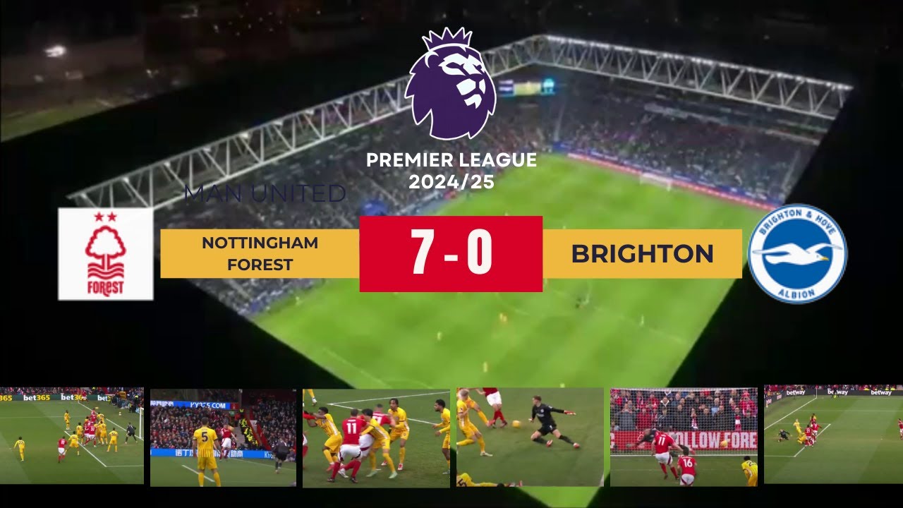 Nottingham Forest vs Brighton - Highlights | Liga Primer Inggris 2024/ ...