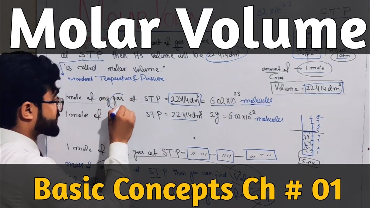 Molar Volume Concept||Fsc 1st year Basic Concepts 1st Chapter|| - YouTube