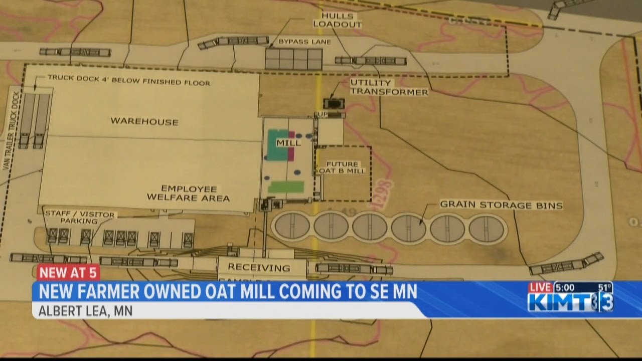 New farmer owned oat mill coming to Albert Lea - YouTube