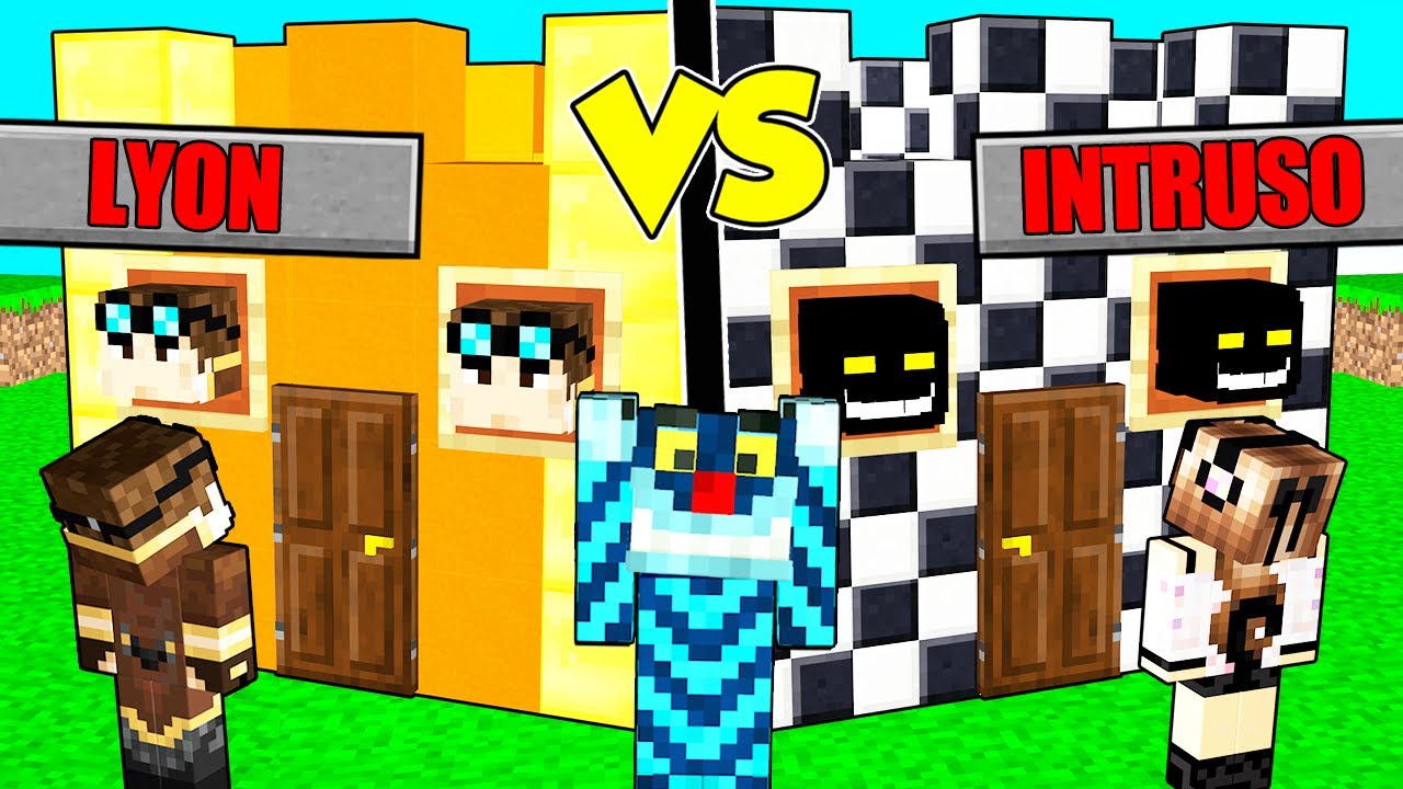 CASA INTRUSO CONTRO CASA LYON SU MINECRAFT!!! - YouTube