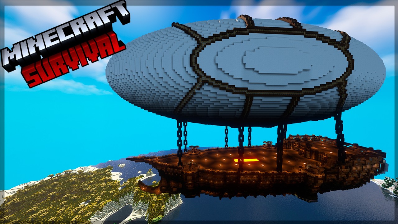 CONSTRUIR UM ZEPPELIN || Minecraft Survival || EP 31 - YouTube