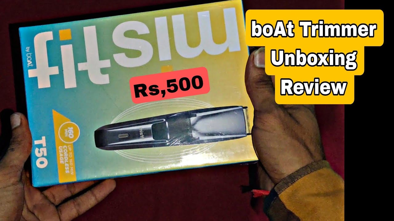 Misfit by boAt T50 Trimmer 160 mins unbox Review - YouTube