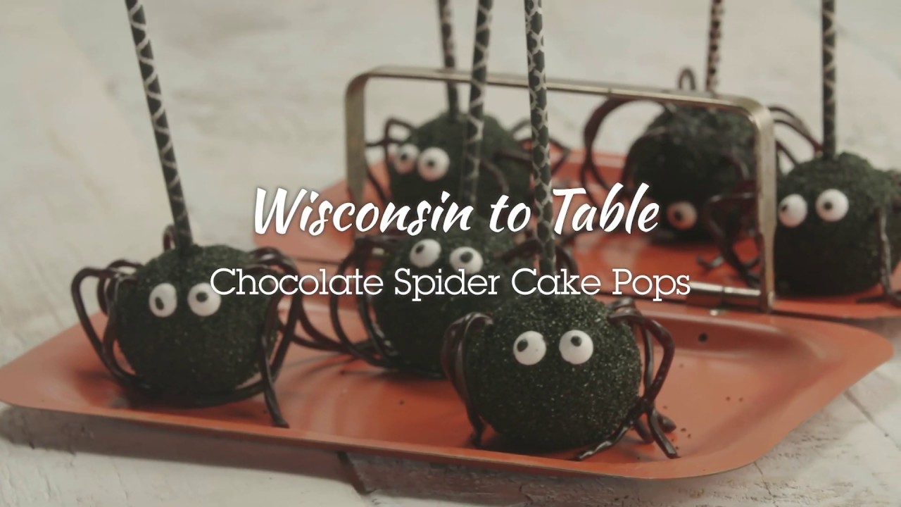 Halloween Chocolate Spider Cake Pops - YouTube