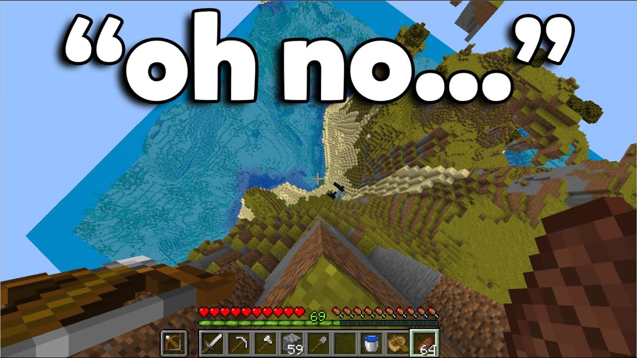 How To Survive Fall Damage in Minecraft... - YouTube