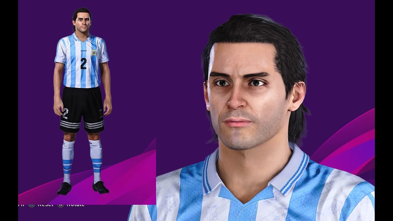 Roberto Ayala PES 2021 and PES 2020 [PS4] face - YouTube