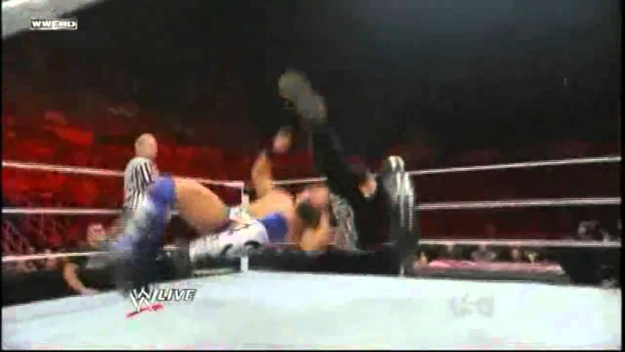 Edge Swinging Neckbreaker on the Miz - YouTube