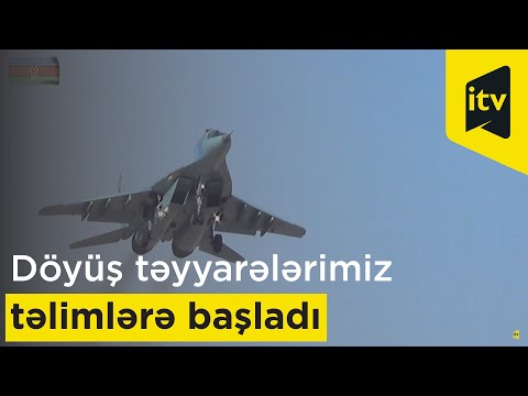 Döyüş təyyarələrimiz təlimlərə başladı