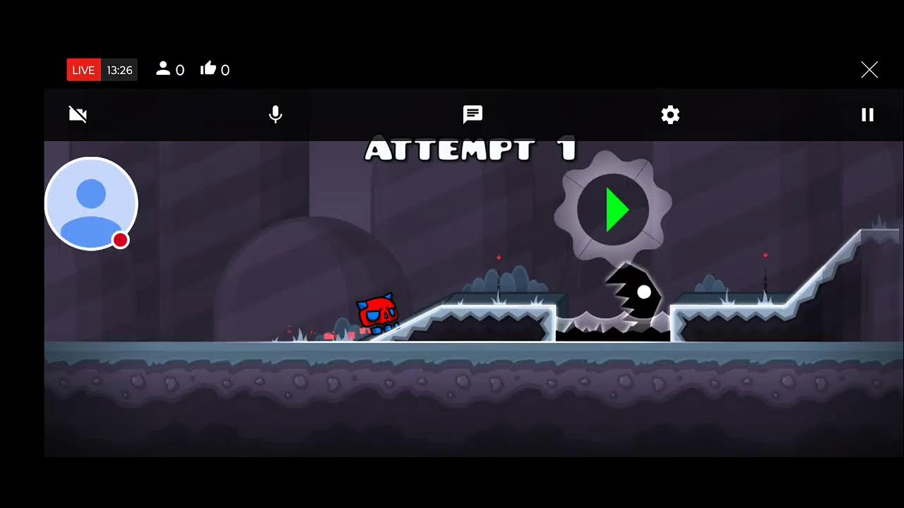 Live of trying to beat jumper and time machine geometry dash - YouTube