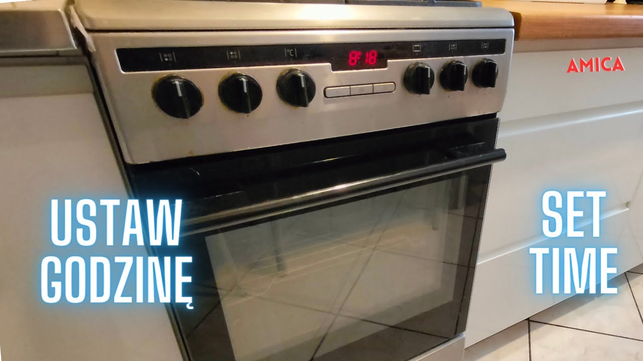 Jak ustawić godzinę w piekarniku AMICA ??? - YouTube