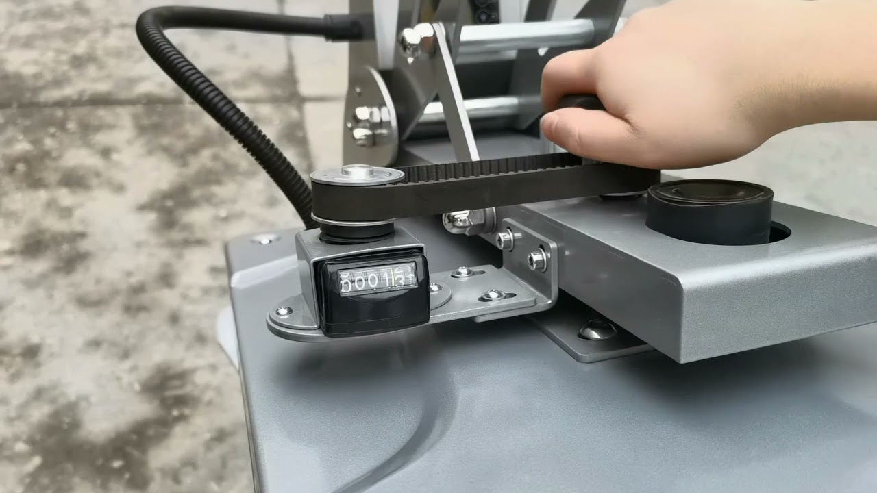 Heat press machine with pressure indicator - YouTube