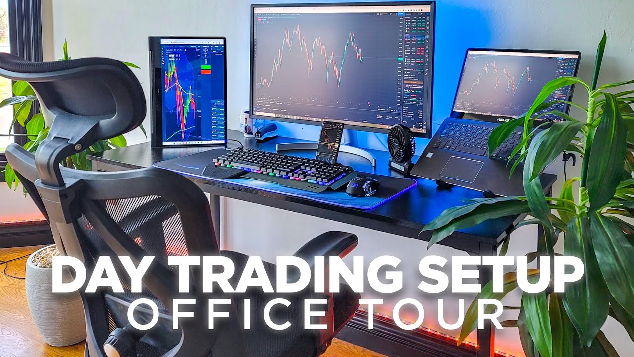 DAY TRADING & HOME OFFICE SETUP TOUR | JEREMY CASH - YouTube