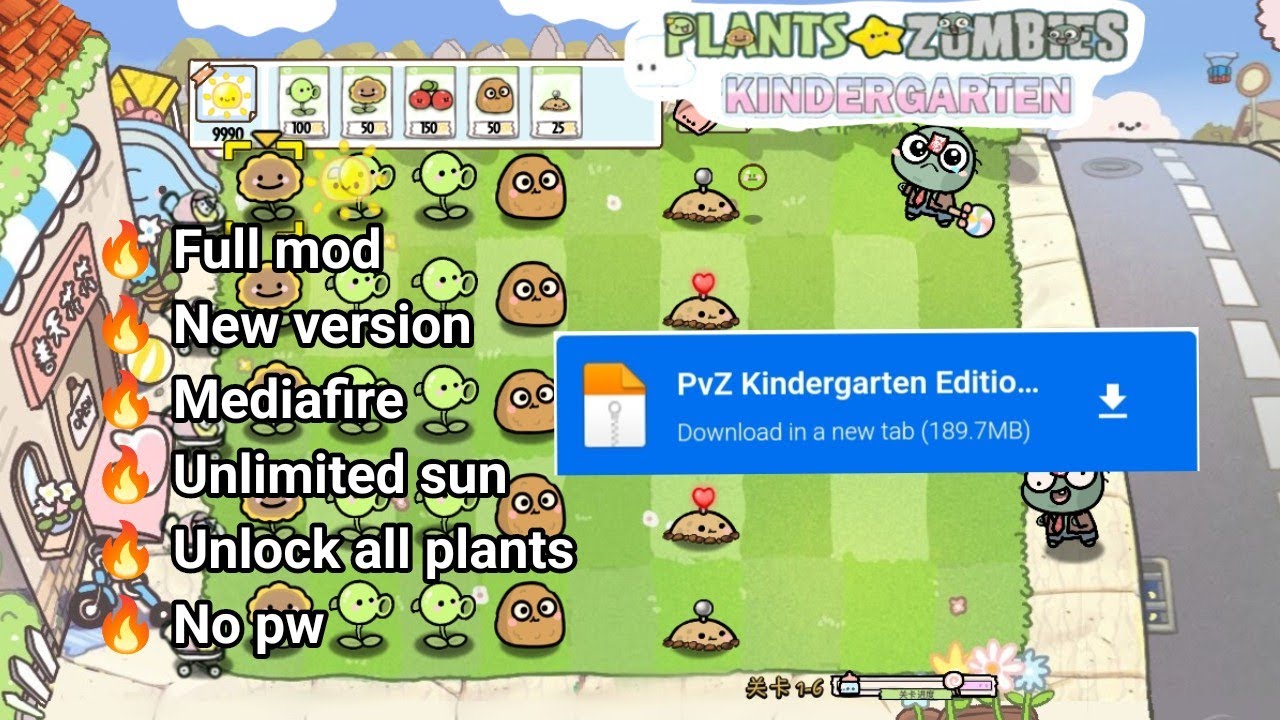 DOWNLOAD PVZ CHIBI/KINDERGARTEN - ANDROID - YouTube