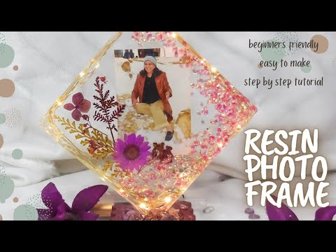 Unique DIY Resin Photo Frame Tutorial - YouTube