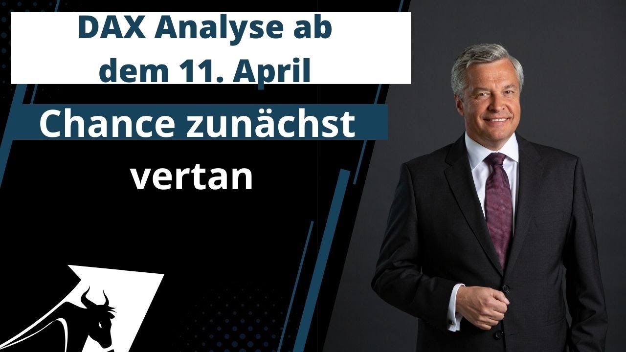 DAX Analyse ab dem 11 April - Erst einmal gescheitert- - YouTube