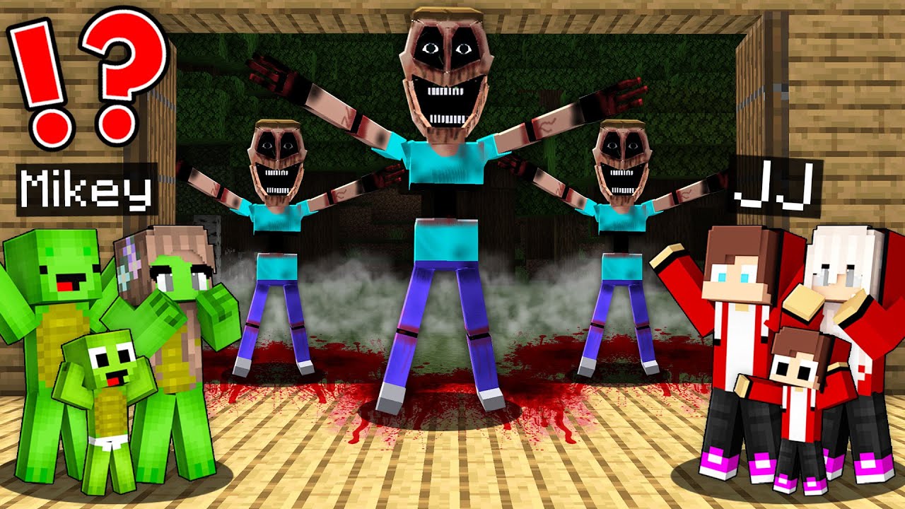 DON'T OPEN The DOOR to Scary MIMICS DWELLER vs JJ and Mikey FAMILY in ...