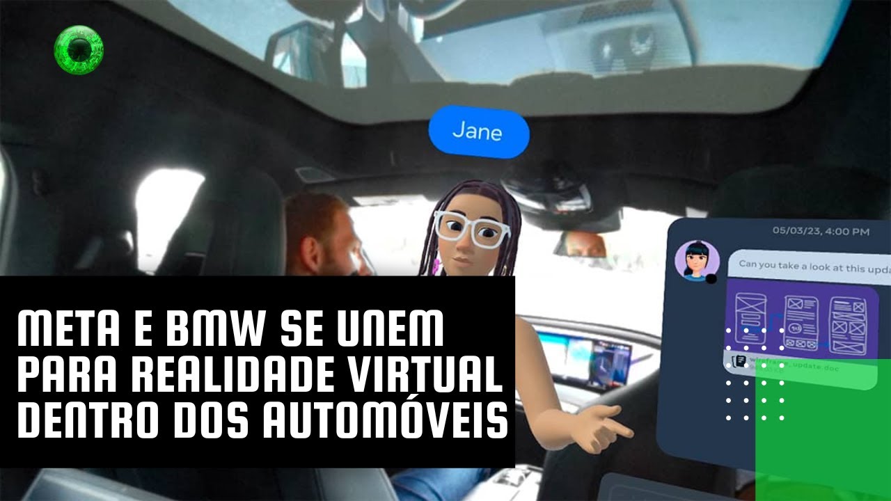 Meta e BMW se unem para realidade virtual dentro dos automóveis - YouTube
