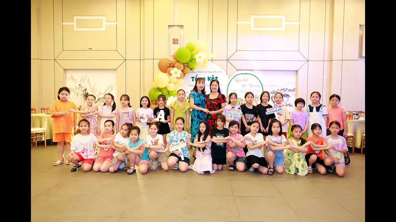 tong ket lop 3A va 3B truong TH Nguyen Trai Nam Dinh - YouTube