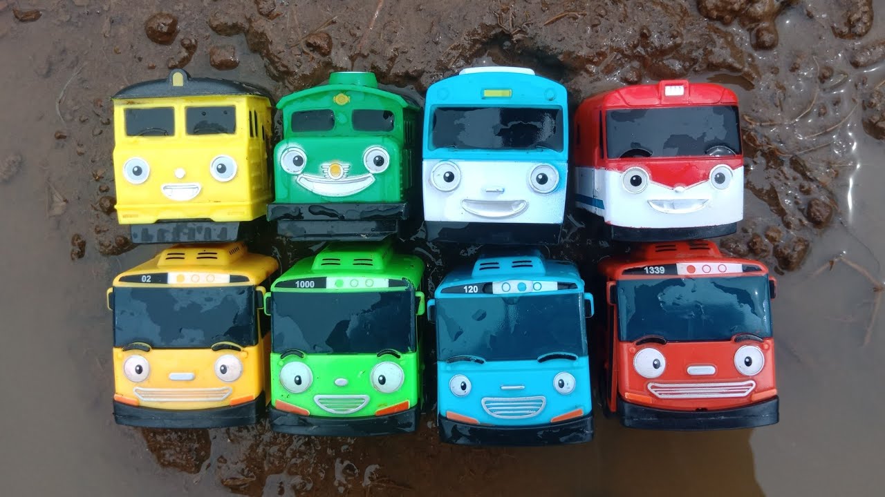 Mencari dan Menemukan Mainan Bus Tayo, titipo, Loco, Eric, Diesel dll ...