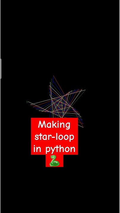 Star Loop Using Python🤩 Code Pythonprogramming Trendingshorts Ytshorts Shortvideo 7189