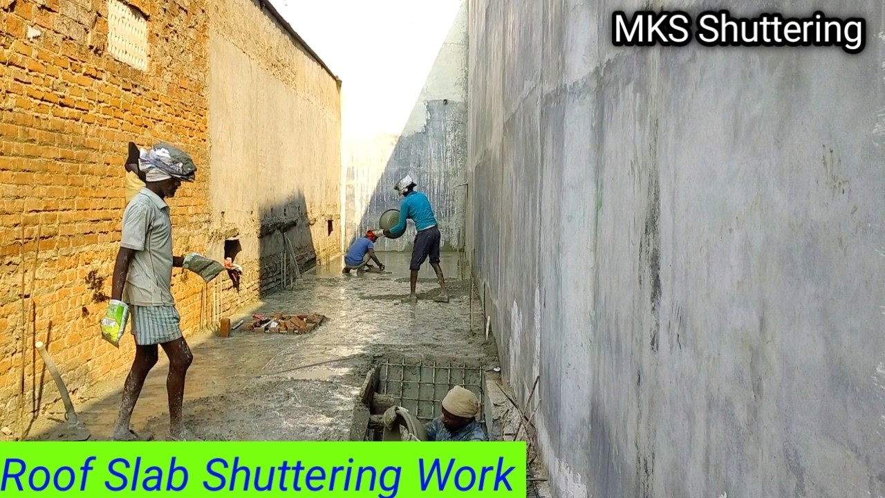 Roof Slab Shuttering Work | Slab Calculation | Cost Slab Centering ...