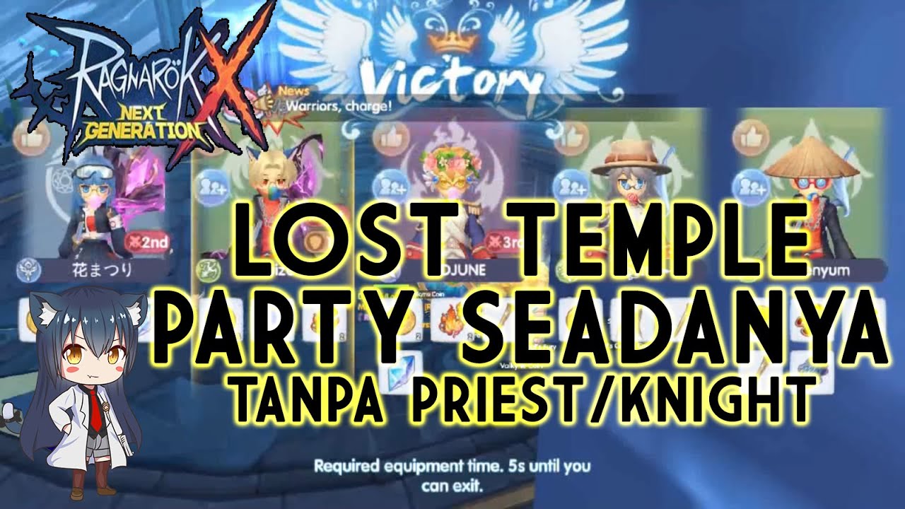 #ROX Lost Temple Hard AutoMatch - How not to without priest/knight ...