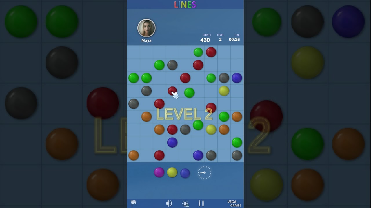 Lines Connect Five - mobile game play demonstration - YouTube
