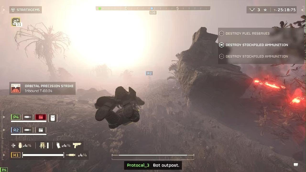 Tossed around in Helldivers 2 - YouTube