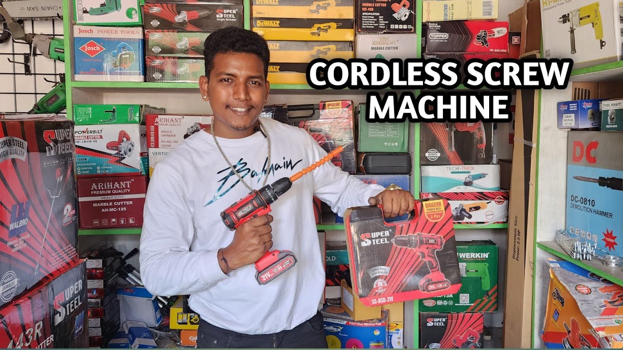 🔥CORDLESS SCREW DRILLING MACHINE🔥 || IMPACT DRILL MACHINE / REVIEW AND ...