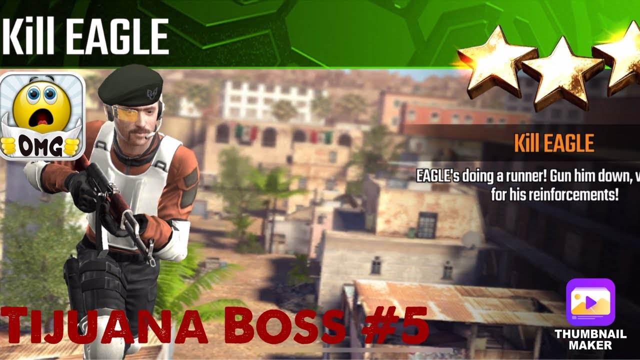 Kill Eagle, Sniper Strike Special Ops Boss #5- Tijuana (boss/ zone 13 ...