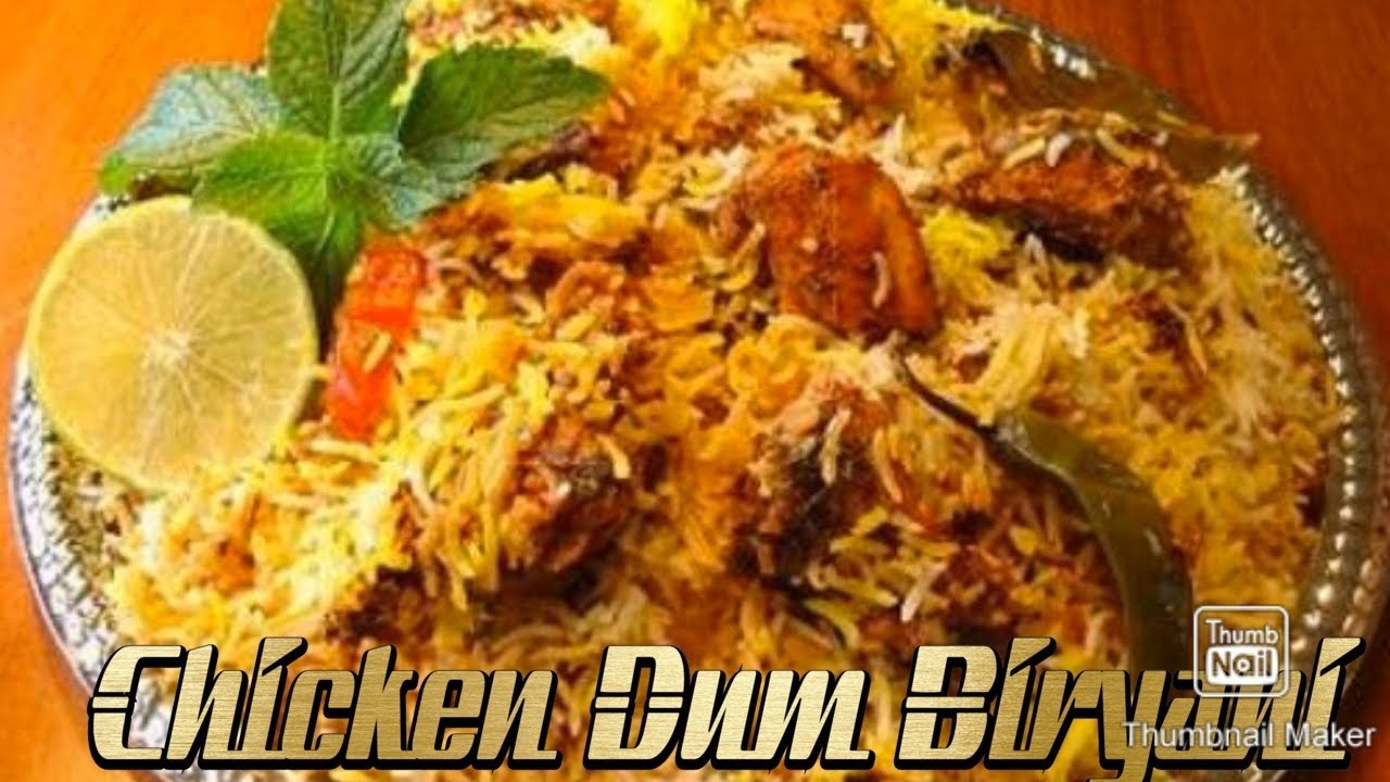 Chicken Dum Biryani | Hyderabadi Chicken Dum Biryani | Easy recipe by ...