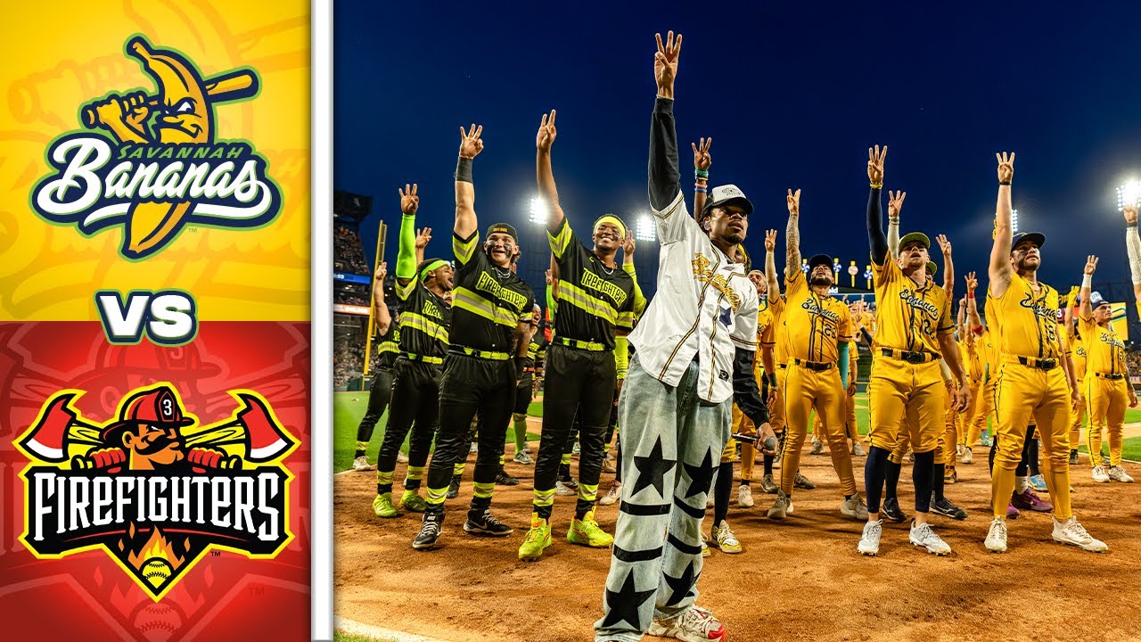 Savannah Bananas vs. Firefighters in Chicago (feat. Chance the Rapper ...