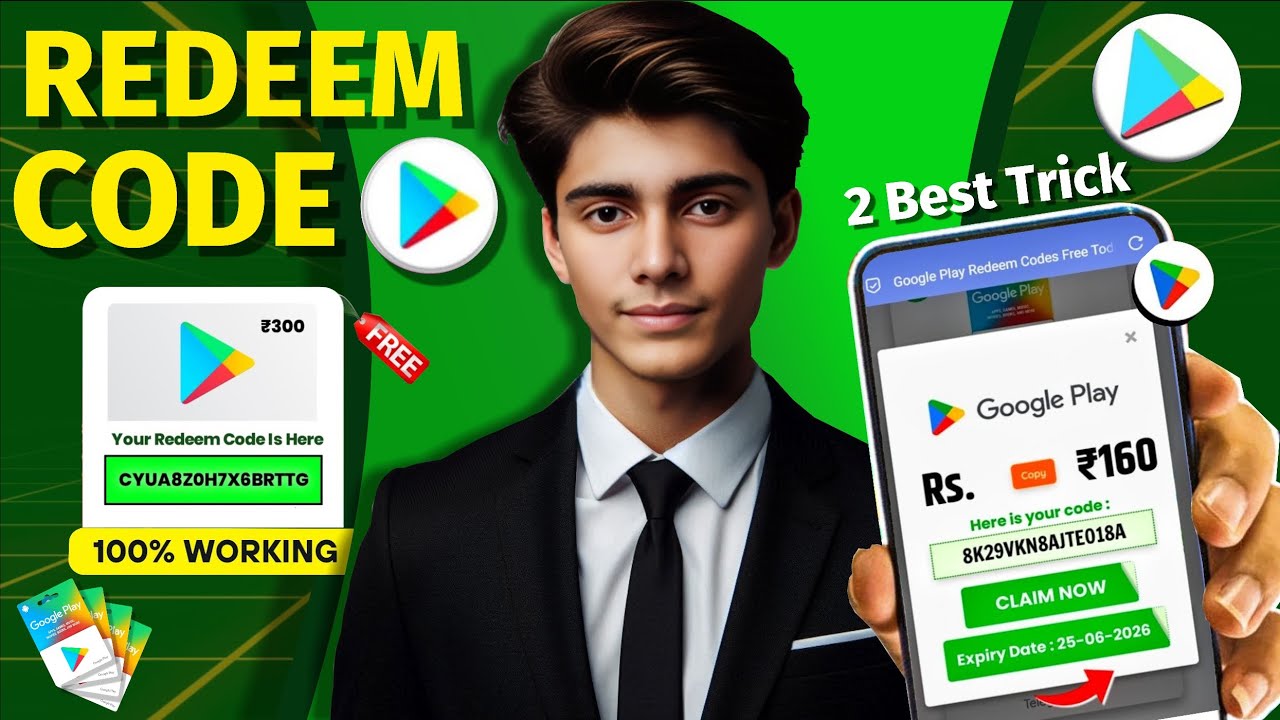 FREE REDEEM CODES | HOW TO GET FREE GOOGLE PLAY STORE REDEEM CODES NEW APP 🥳 | NEW TRICK 2024 🔥 ...
