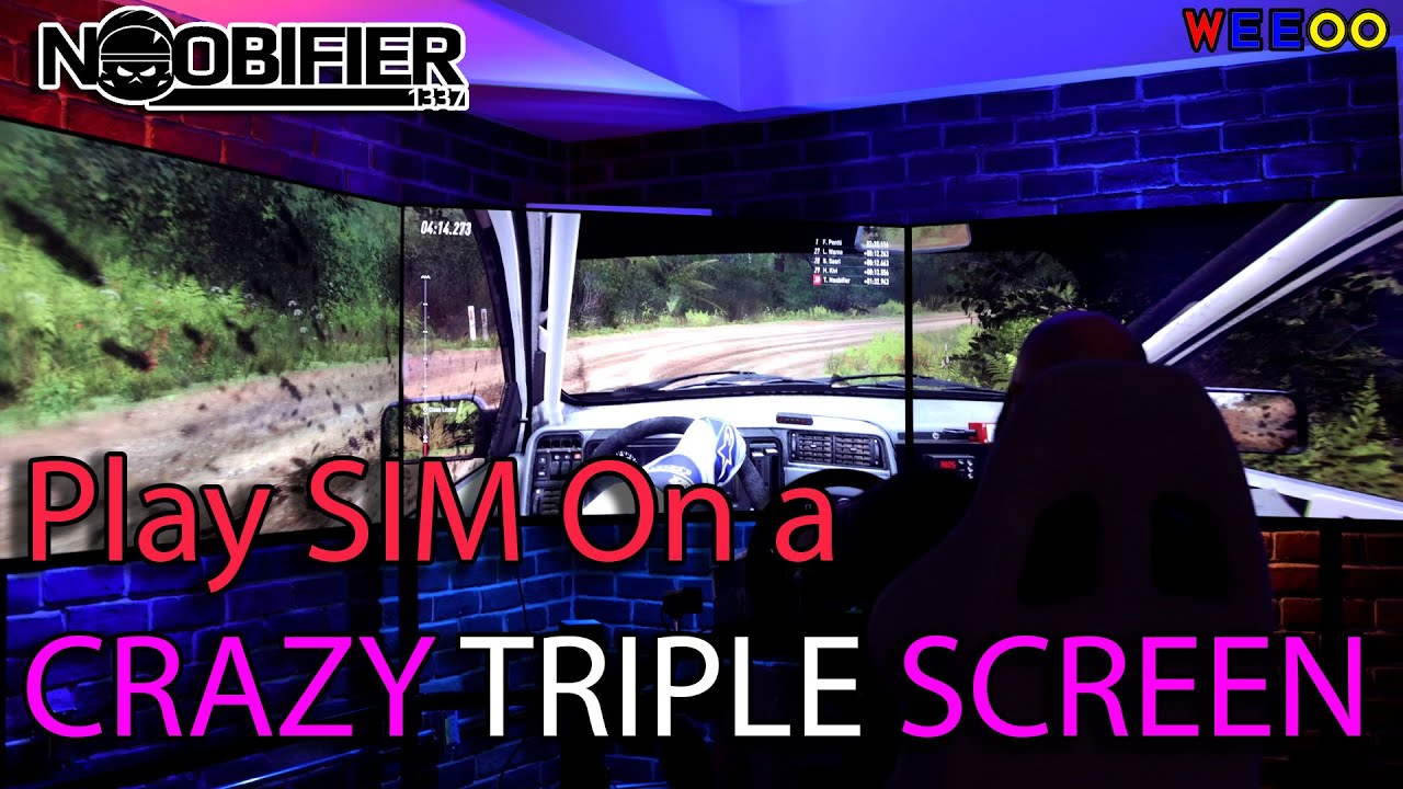 My Crazy Triple Screen Simulation - MTS Monitor Mounts - YouTube