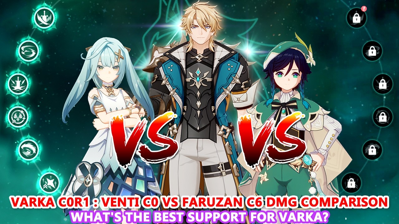 Varka C0R1 : Venti C0 vs Faruzan C6 DMG Comparison : What's the best ...