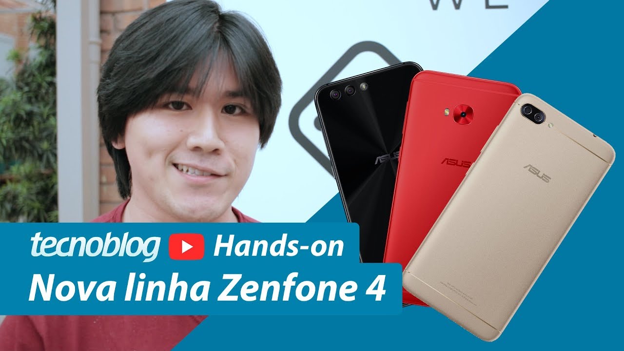 Zenfone 4 Selfie, Selfie Pro e Max - Hands-on Tecnoblog - YouTube