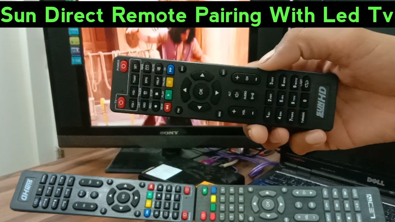 How To sun Direct Remote Pairing With Led Tv Remote || आसनी से पेयरिंग ...