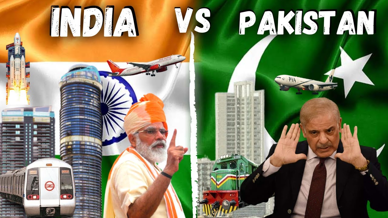 INDIA vs PAKISTAN | India vs Pakistan best infrastructure comparison ...