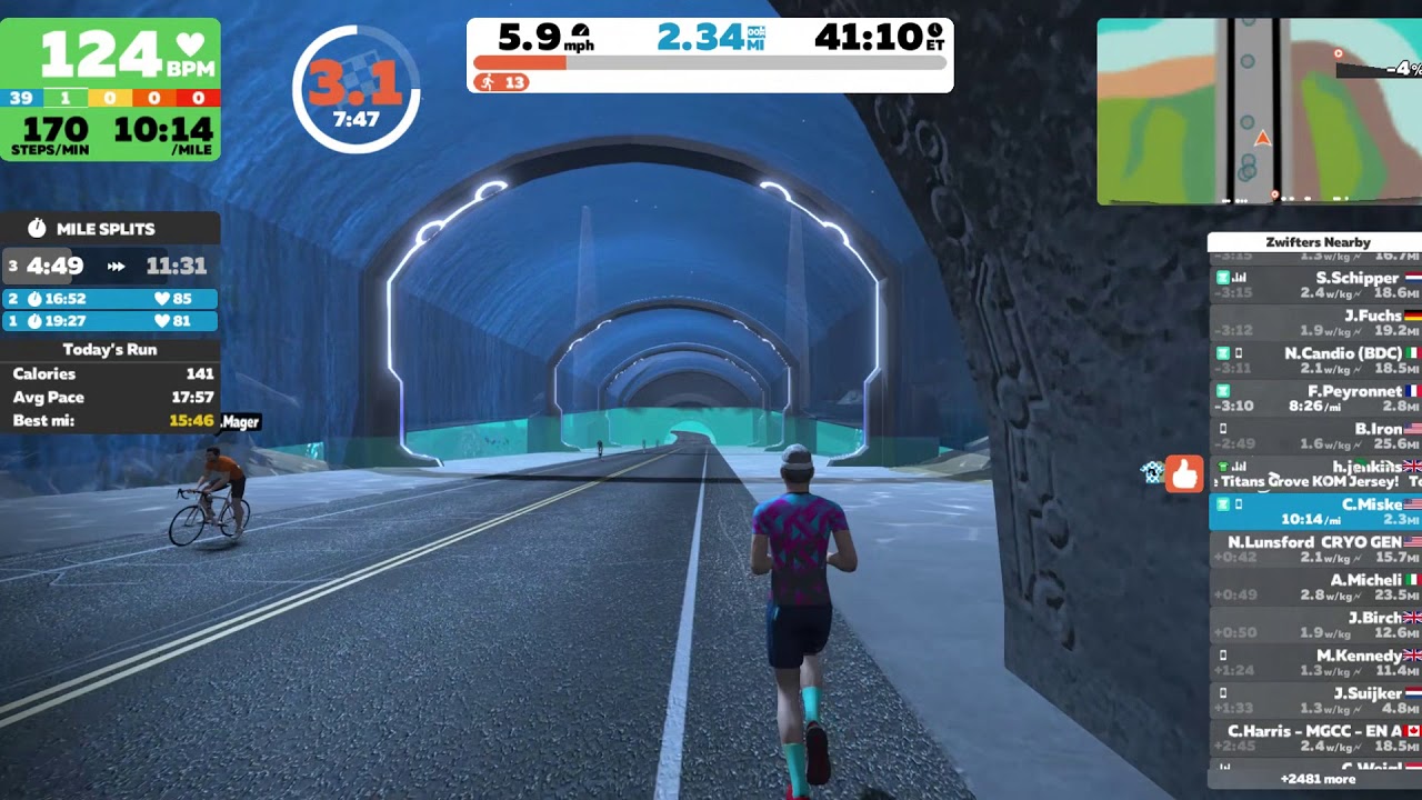 Zwift Running Demonstration Dec 5 2019 - YouTube