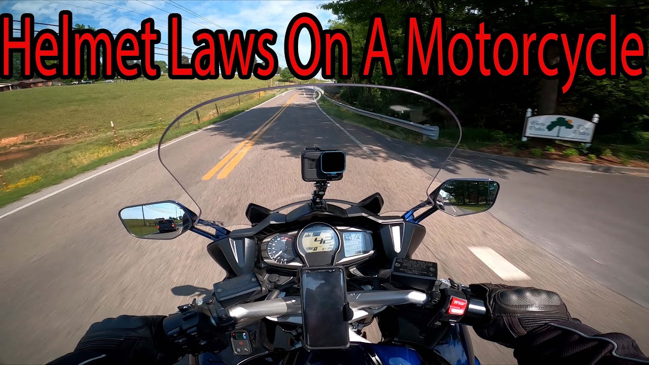 Helmet Laws on a motorcycle - YouTube