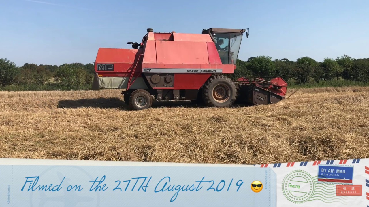 Massey Ferguson 27 Combine - YouTube