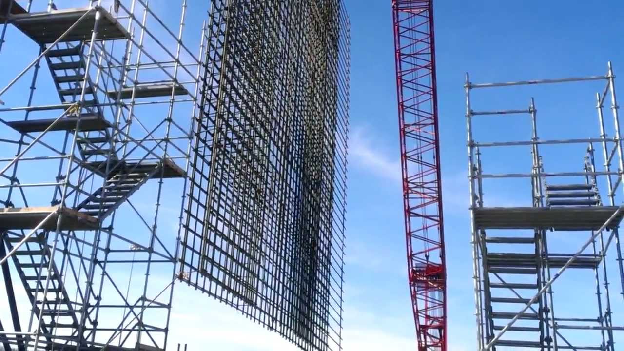 rebar wall - YouTube