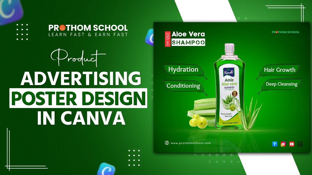 Product Advertising Poster Design In Canva | Creative Poster Design By ...