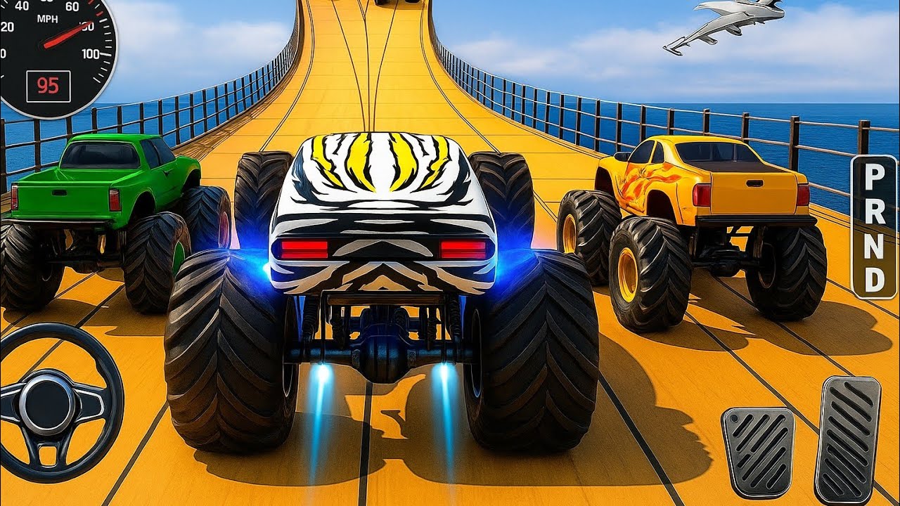 "Ultimate Monster Truck Stunts: Drive Insane Ramps & Loops!" - YouTube
