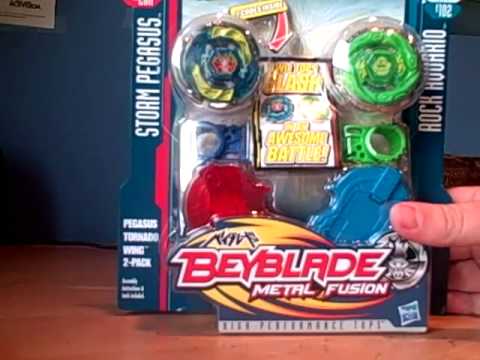 Beyblade Metal Fusion Double-Batte Pack Unboxing and Review and FREE ...