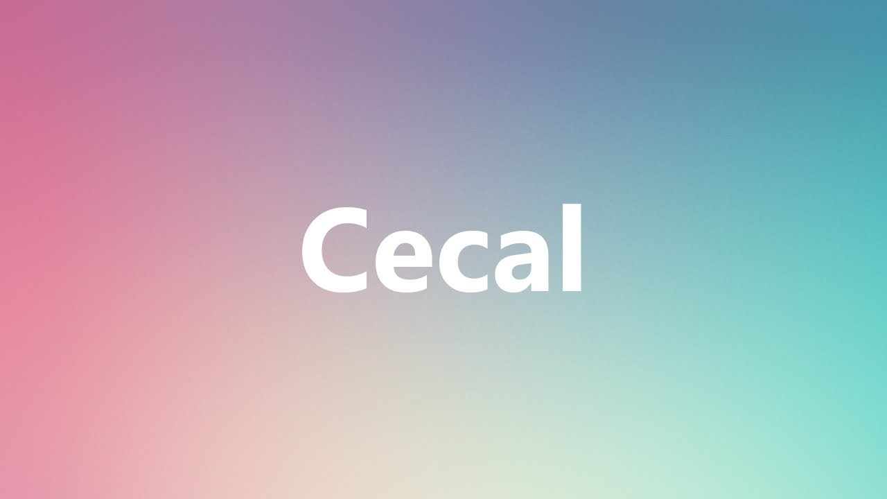 Cecal - Medical Meaning and Pronunciation - YouTube