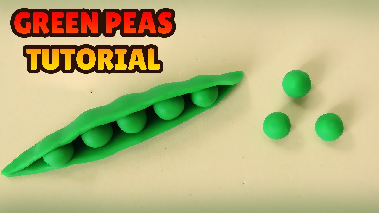 🔴DIY How to make MINIATURE GREEN PEAS - Easy Polymer Clay, Fondant ...
