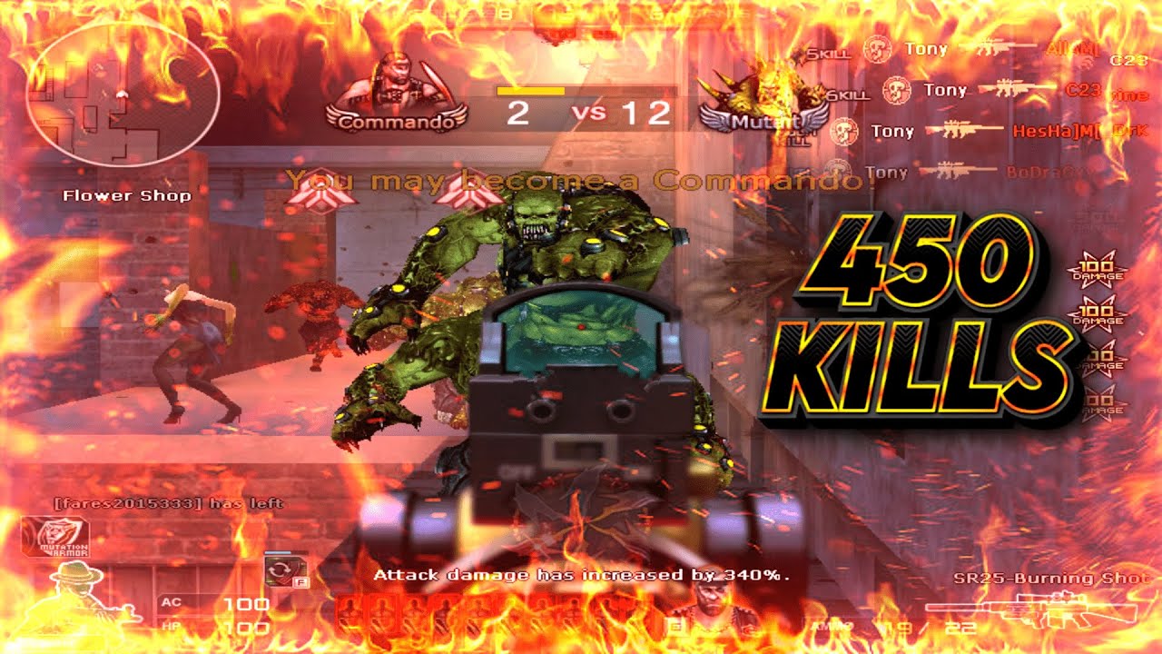 CrossFire West: SR25-Burning Shot - Hero Mode X Gameplay - YouTube